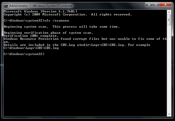 Strange problem and sfc /scannow also not able to solve it. - Windows ...