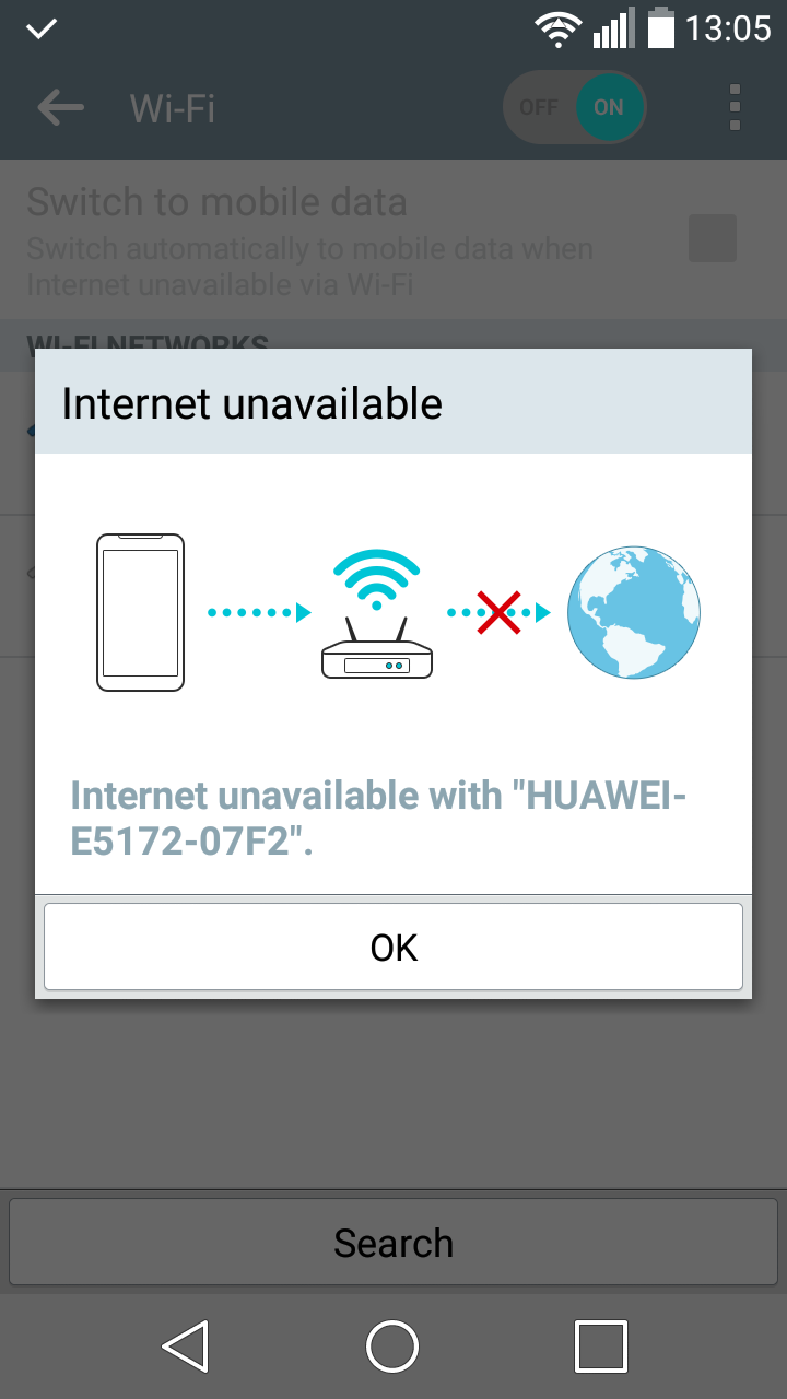 Internet unavailable with... - Android Support - Neowin