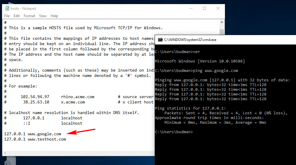 Trying To Block A Site Using Hosts File In Windows 10 But Its Not Blocking Smart Home