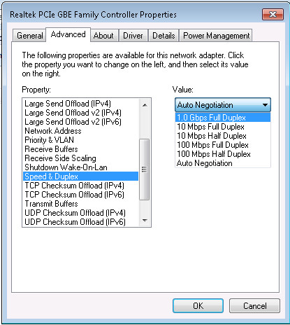 Set speeds/Duplex in Windows 7 - Windows - Neowin