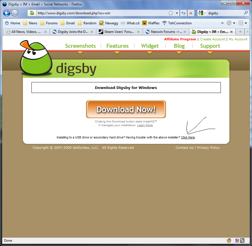 Digsby Joins the Dark Side, Uses Your PC to Make Money - Back Page News - Neowin