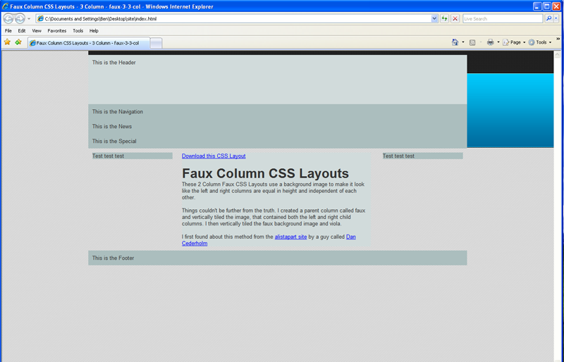 [CSS] 2 backgrounds images on a page - Web Design & Development - Neowin