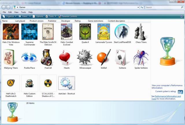 Vista Games Explorer - Windows - Neowin