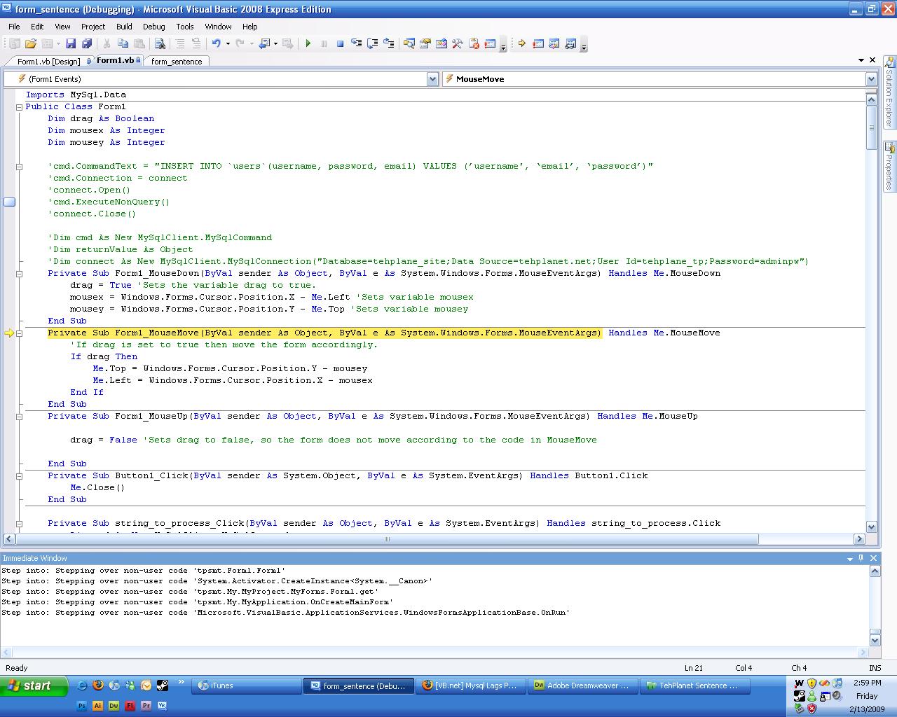 Mysql Lags Program Programming C C Java Vb Net Etc Neowin