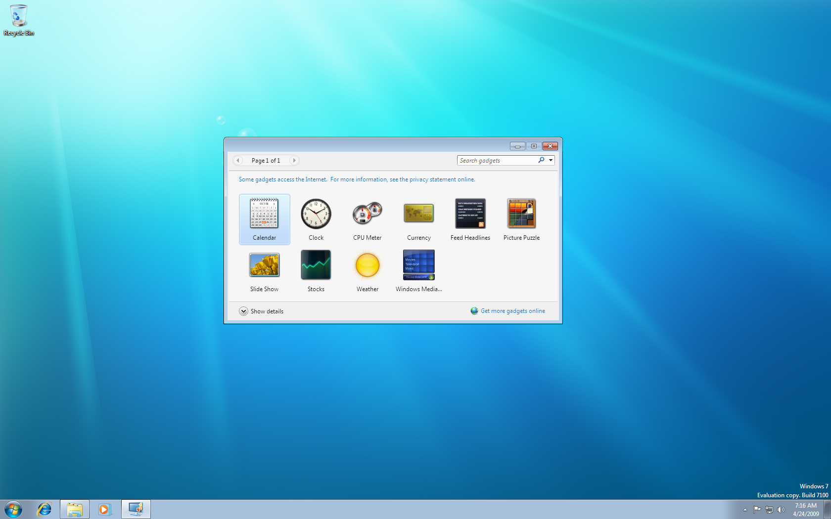 Windows Seven Release Candidate Build 7100 - The Fast Ring (Insider ...
