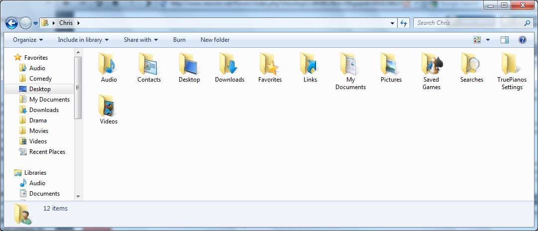 Displaying 'My Music' even though folder is named 'Music' - Windows ...