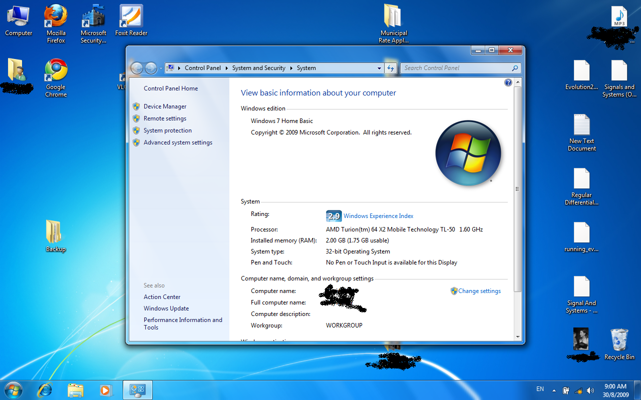 Windows 7 (Home Basic) Standard Color Scheme - Tips, Tweaks ...