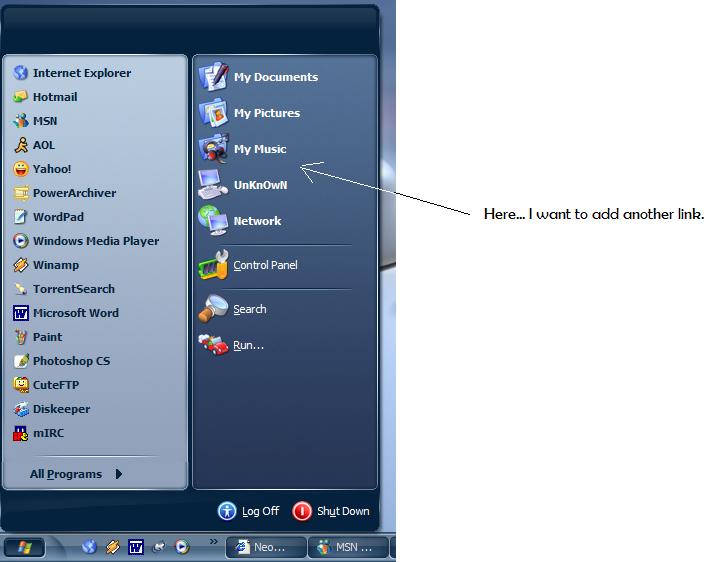 Another Link in Start Menu - Tips, Tweaks & Customization - Neowin