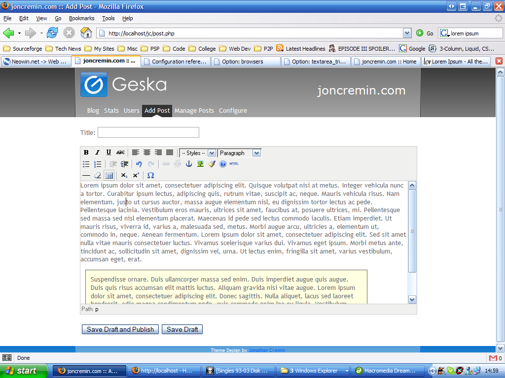 Backend Design - Web Design & Development - Neowin
