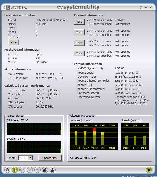 nVidia System Utility 1.08.5 - Back Page News - Neowin