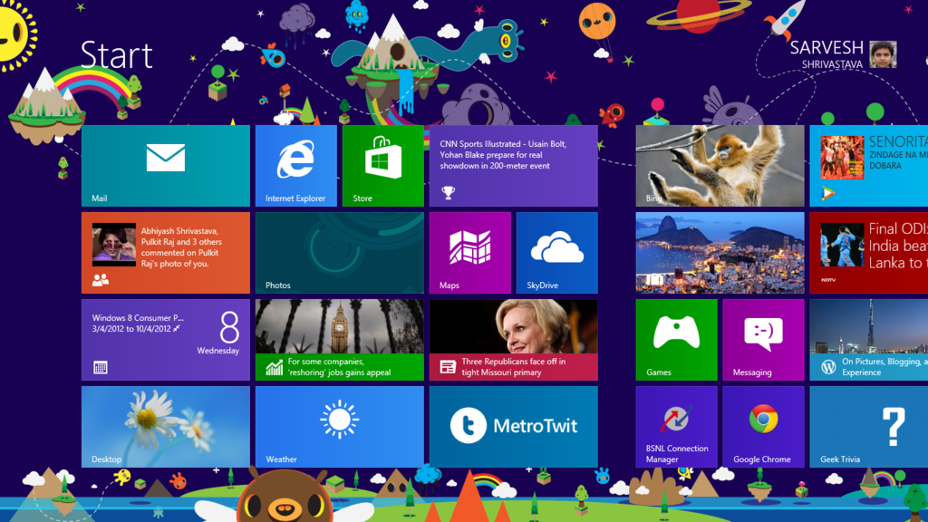 These are the backgrounds for the start screen in Windows 8 - Neowin