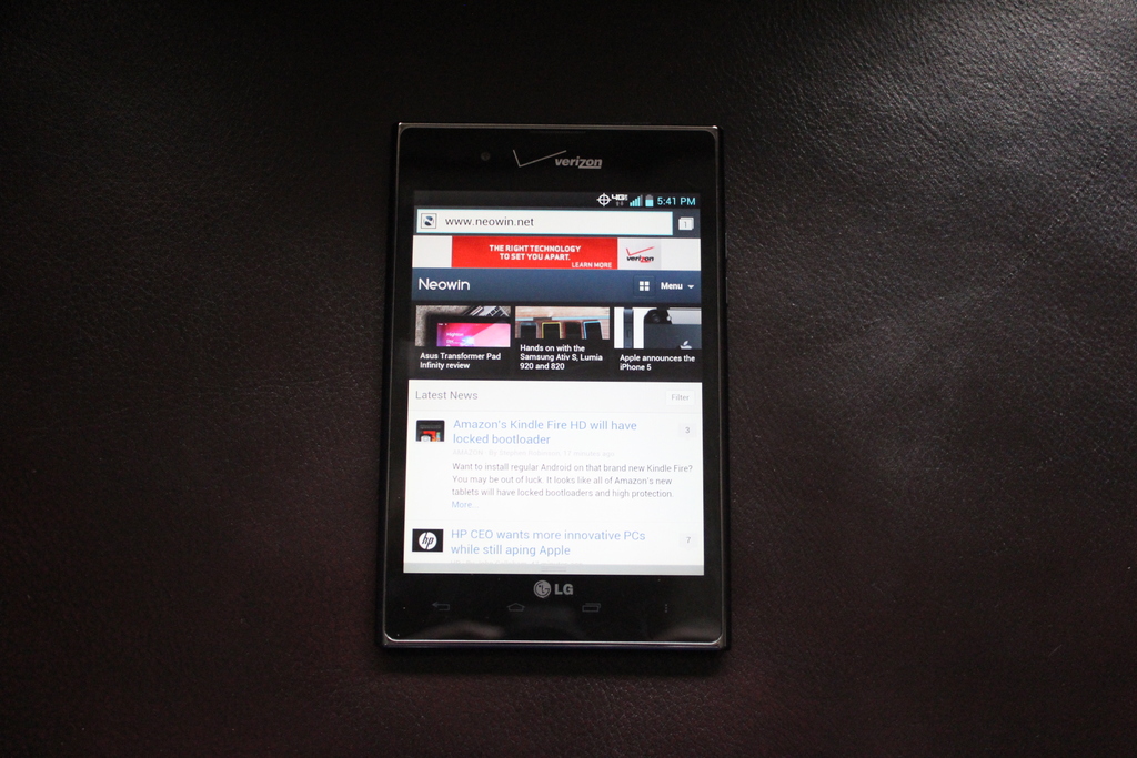 Review: Verizon LG Intuition, it's not quite phabulous - Neowin