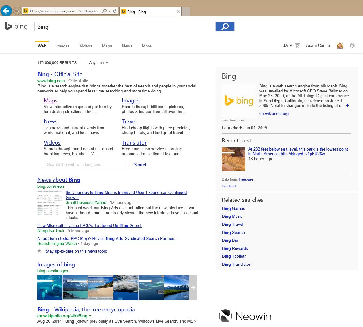 Bing is testing several new layouts - Neowin