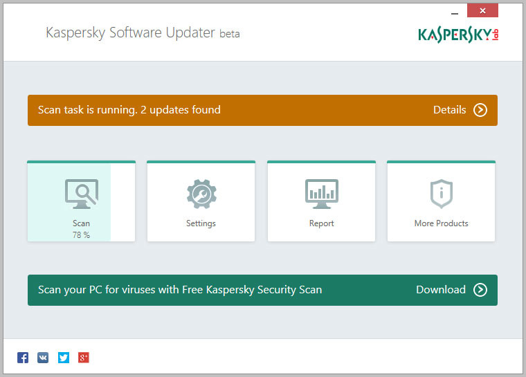 Kaspersky Software Updater 1.5.1.202 Beta - Neowin