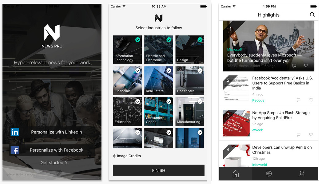 Microsoft's latest iOS app takes on Apple News with the power of Bing ...