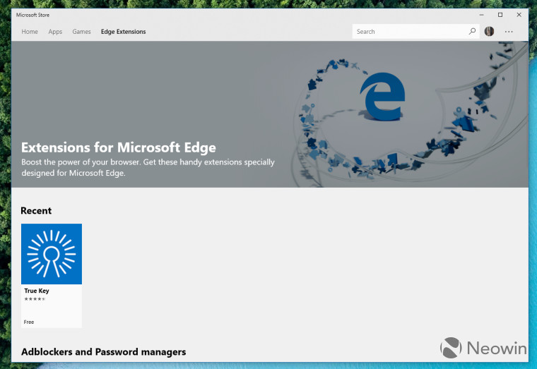 Dedicated tab for Edge Extensions shows up in the Microsoft Store - Neowin