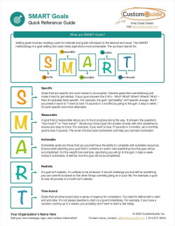 SMART Goals Quick Reference Guide - Free Download - Neowin