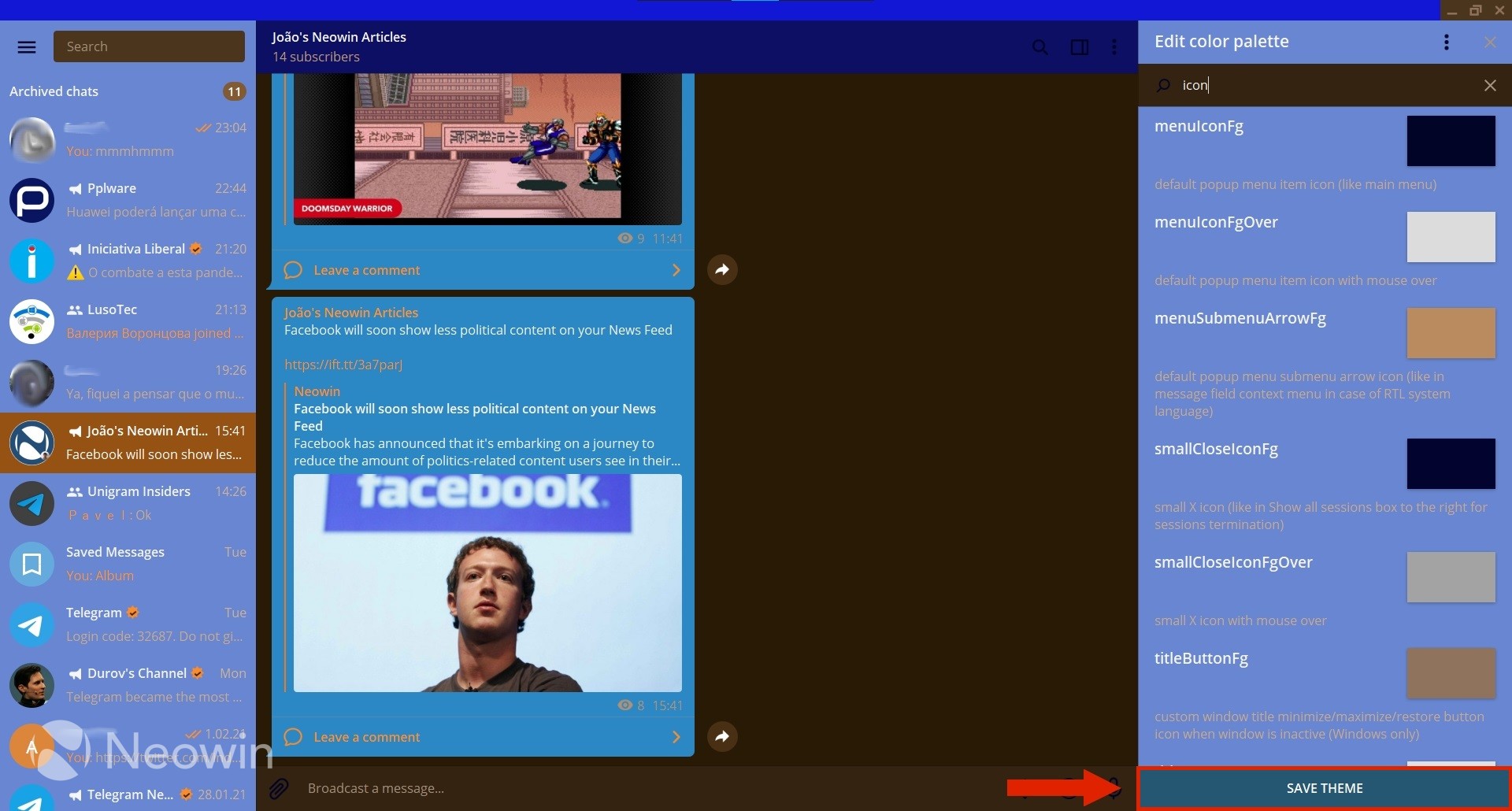 How to use dark mode and custom themes in Telegram for Android and ...