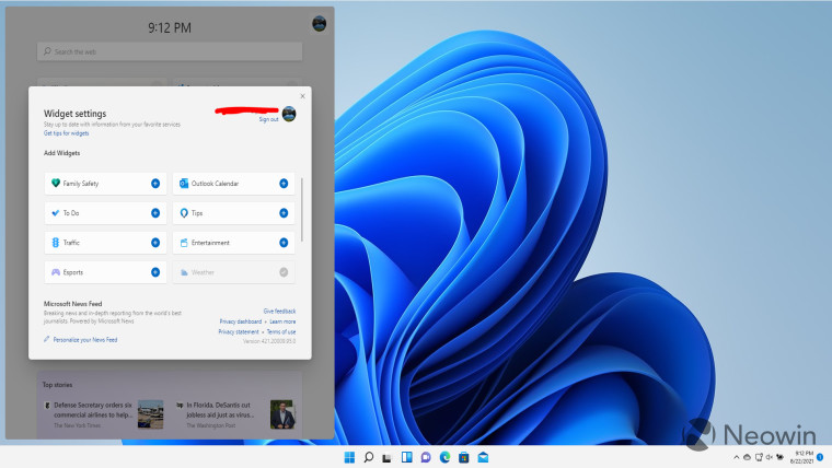 Closer Look Widgets In Windows 11 Neowin