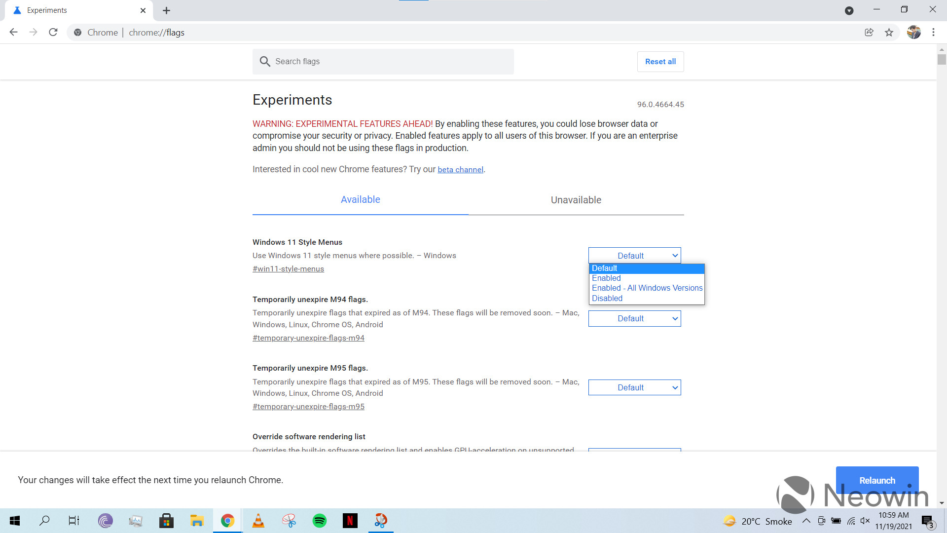 Guide: How to enable Windows 11-style menus in Google Chrome - Neowin