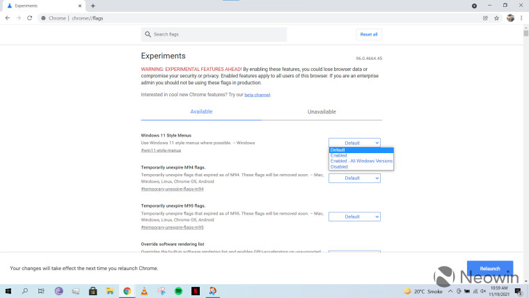 Guide: How to enable Windows 11-style menus in Google Chrome - Neowin