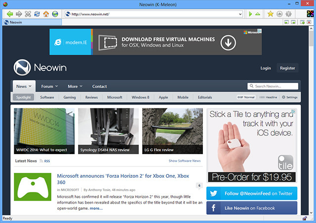 K-Meleon 74 Beta 4 - Neowin