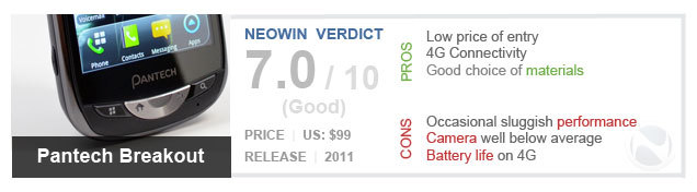 Review: Pantech Breakout - Neowin